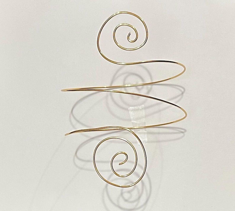 Dainty Gold Upper Arm Cuff | Gold Arm Cuff - Etsy