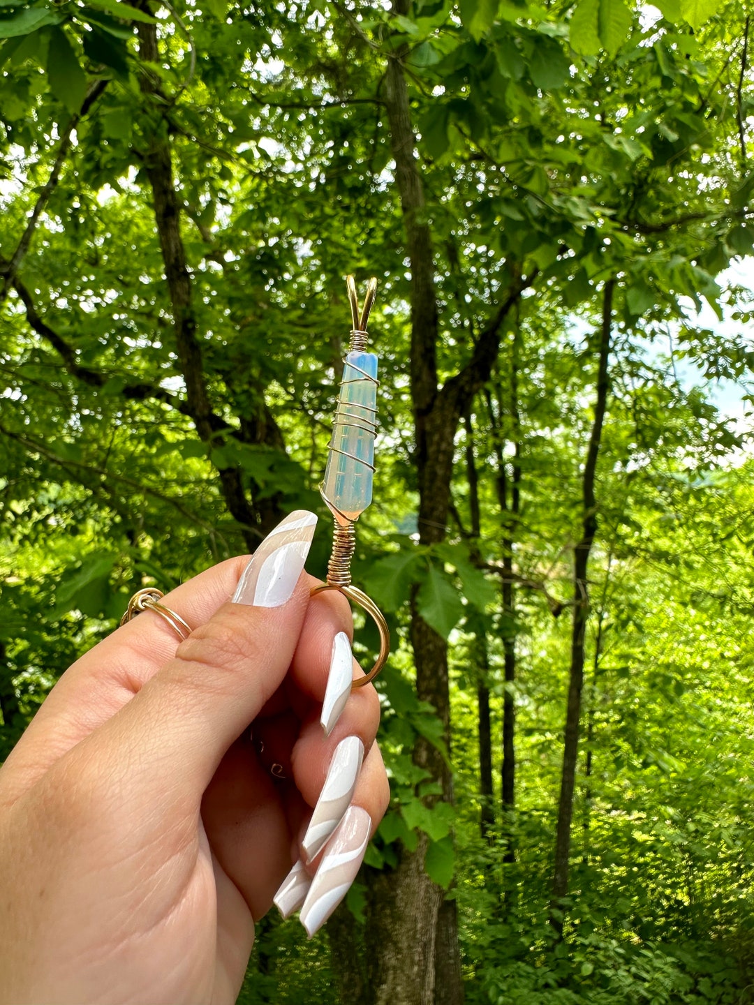 Crystal Opalite Points Cigarette Holder | Smoking Accessories | Rose ...