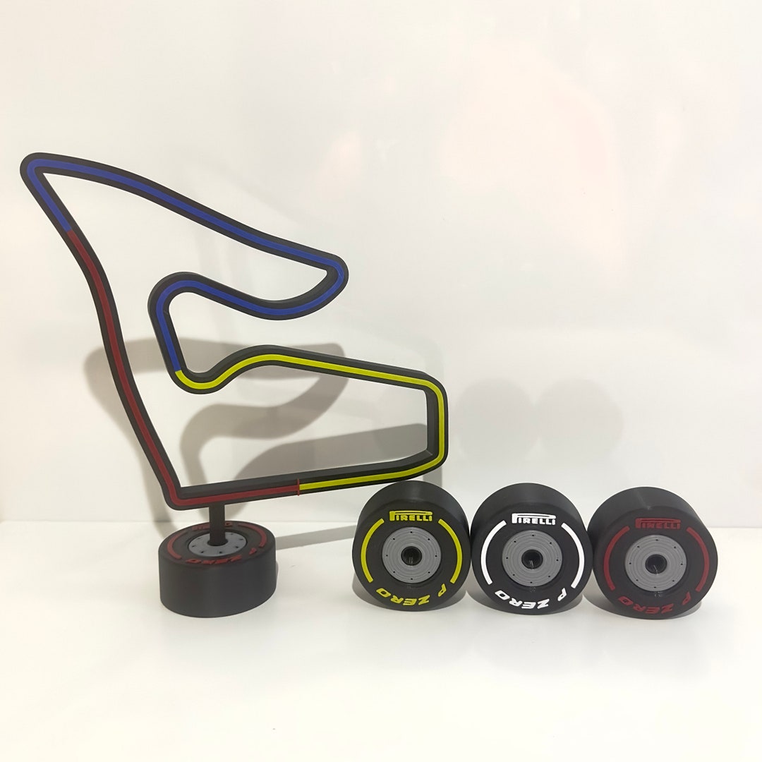 F1 Track and Wheel Trophie | Small Tyre - Soft, Medium, Hard |choose ...