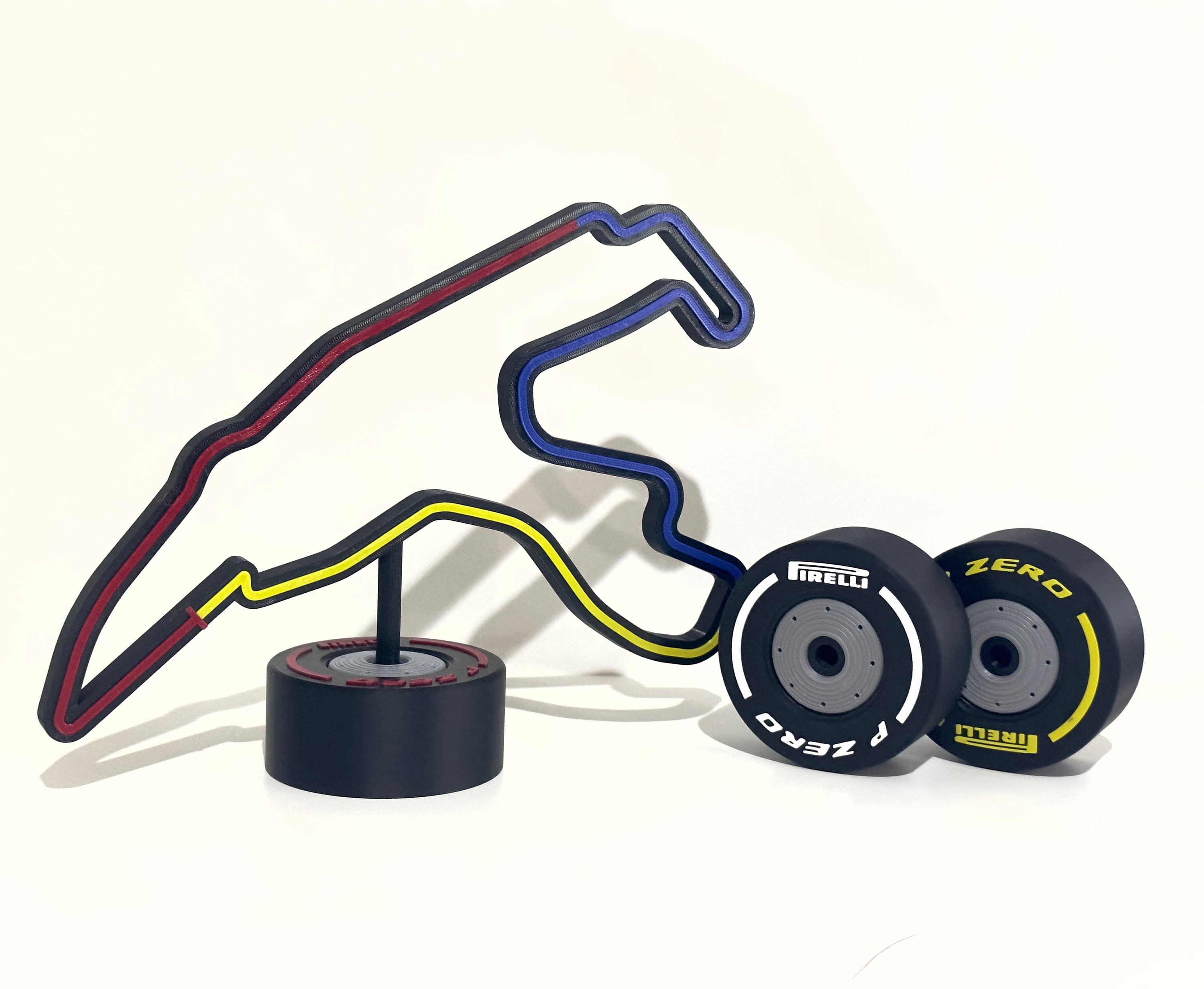 F1 Track Trophie With Tyre Stand Medium Tyre Size Soft, Medium, Hard ...