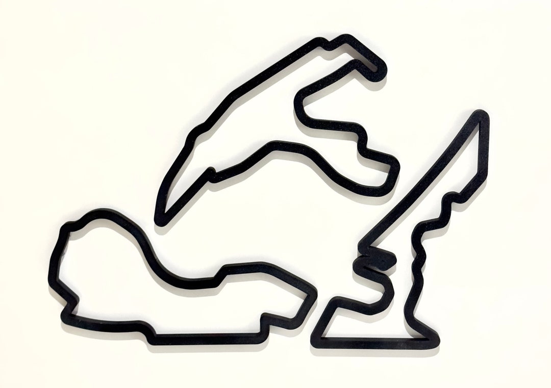 F1 Track Display | Scale F1 Tracks | Track Sectors | Road Like Texture ...