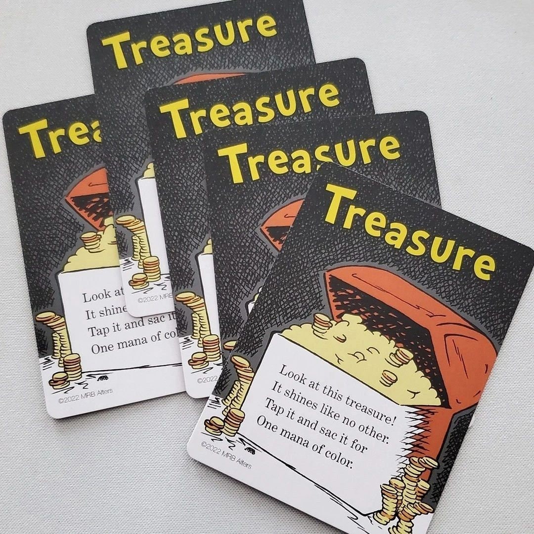 Whimsical Treasure Token Cards for MTG Illustrated by MRB Alters ...