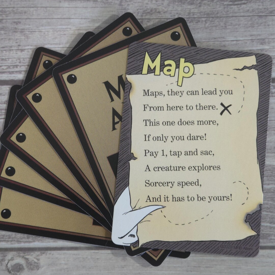 Whimsical Map Token Cards for MTG Illustrated by MRB Alters, Foil and ...