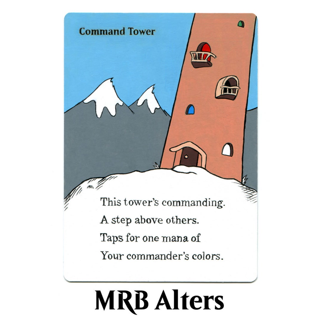 Whimsical Command Tower MTG Commander Hand Painted Alter by MRB Alters - Etsy
