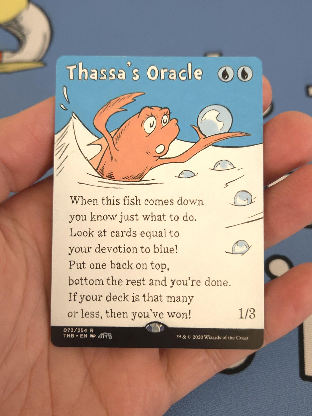 Whimsical Thassa's Oracle Hand Painted by MRB Alters on an Authentic ...