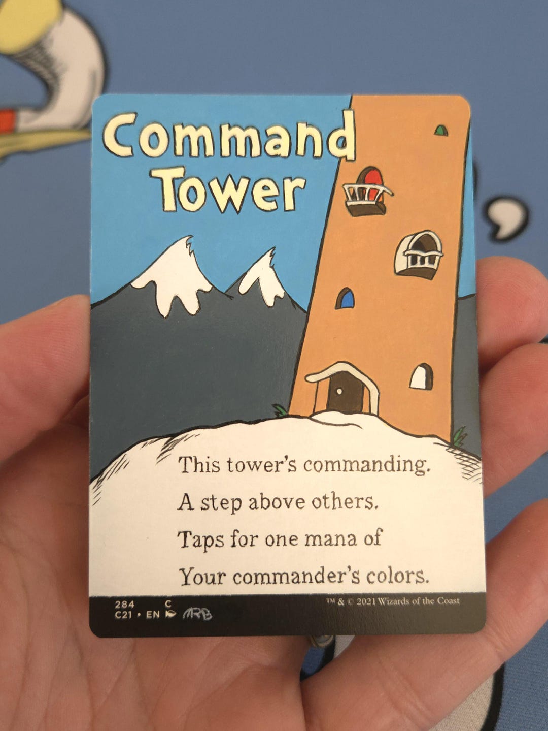 Whimsical Command Tower Hand Painted Alter by MRB Alters on an Authentic MTG Card - Not a Proxy ...