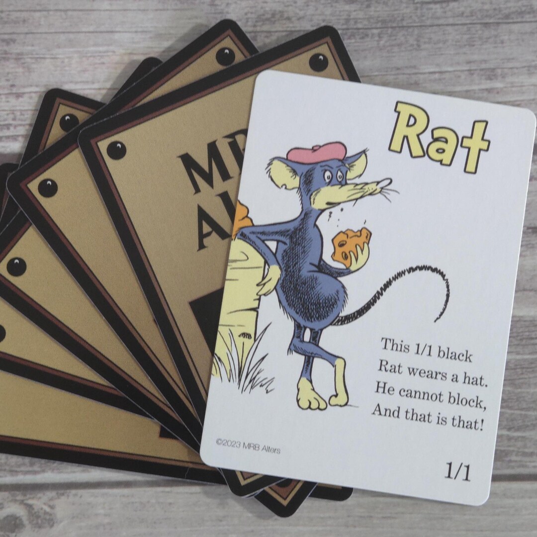 Whimsical Rat Token Cards for MTG Illustrated by MRB Alters, Foil or ...