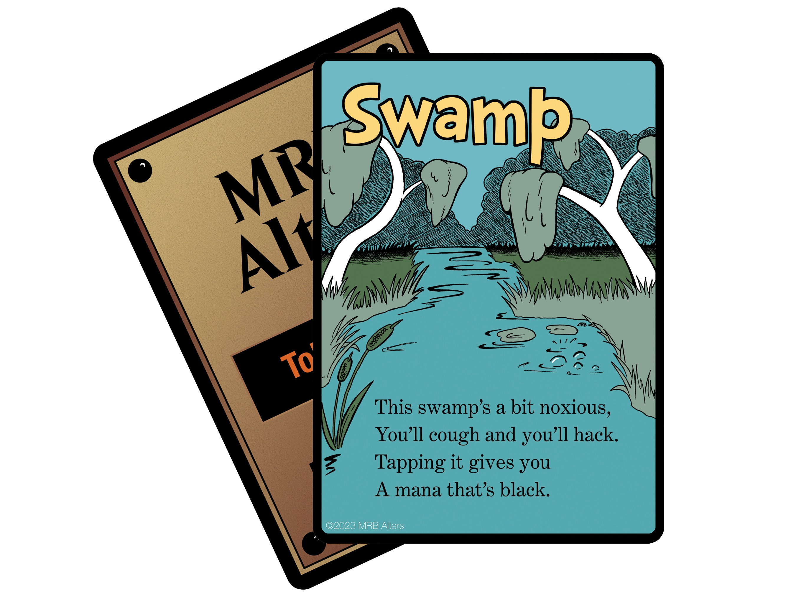 Mix And Match 15 Basic Lands Mtg Token Cards Illustrated By Mrb Alters Printed On Premium