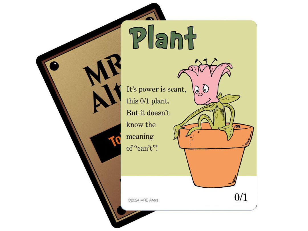 Whimsical Plant Token Cards for MTG Illustrated by MRB Alters, Printed ...