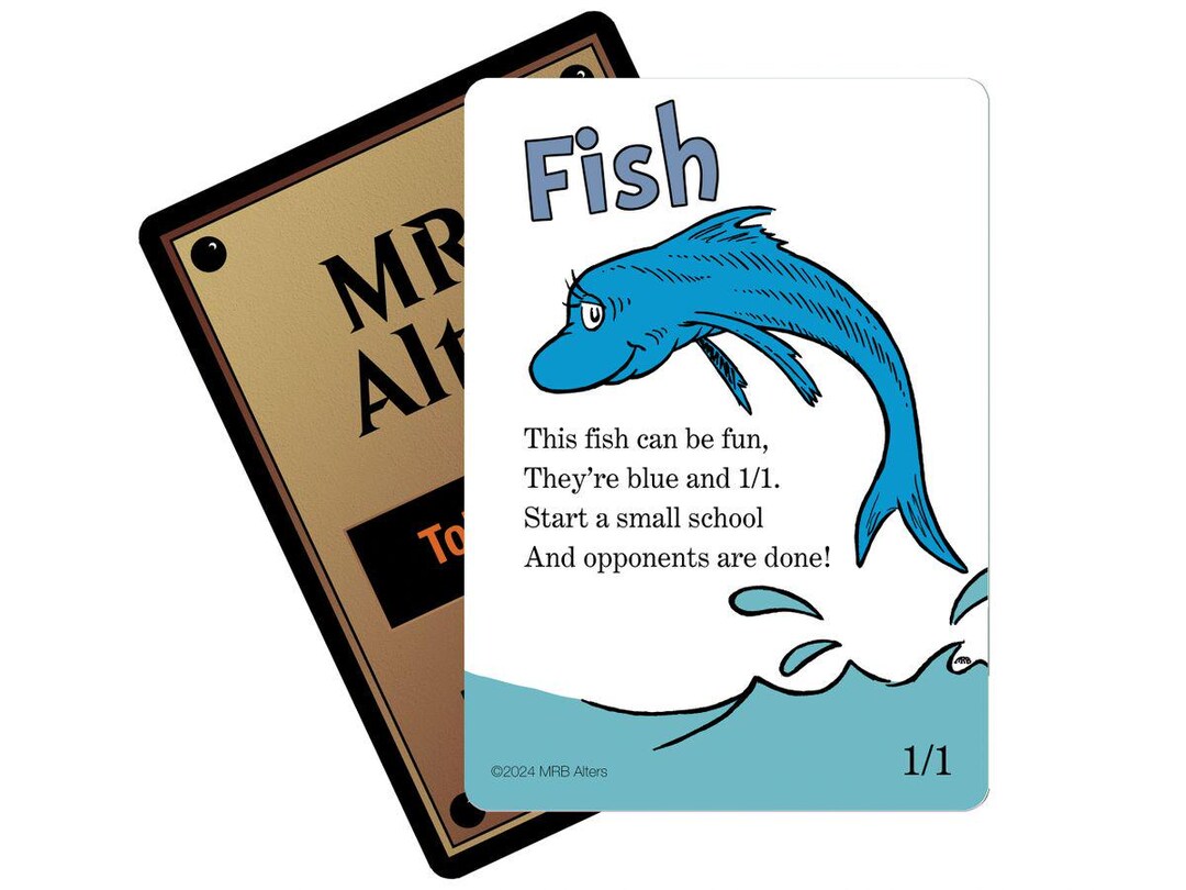 Whimsical Fish Token Cards for MTG Illustrated by MRB Alters, Foil and ...