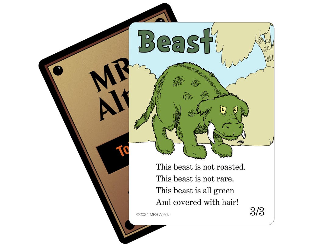 Whimsical Beast Token Cards for MTG Illustrated by MRB Alters, Foil or ...