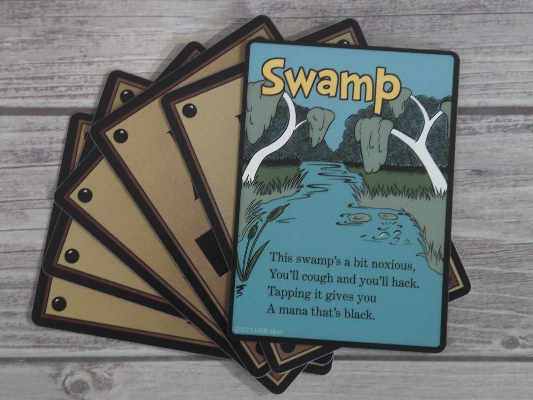 Whimsical Swamp Token Cards for MTG Illustrated by MRB Alters, Foil or ...