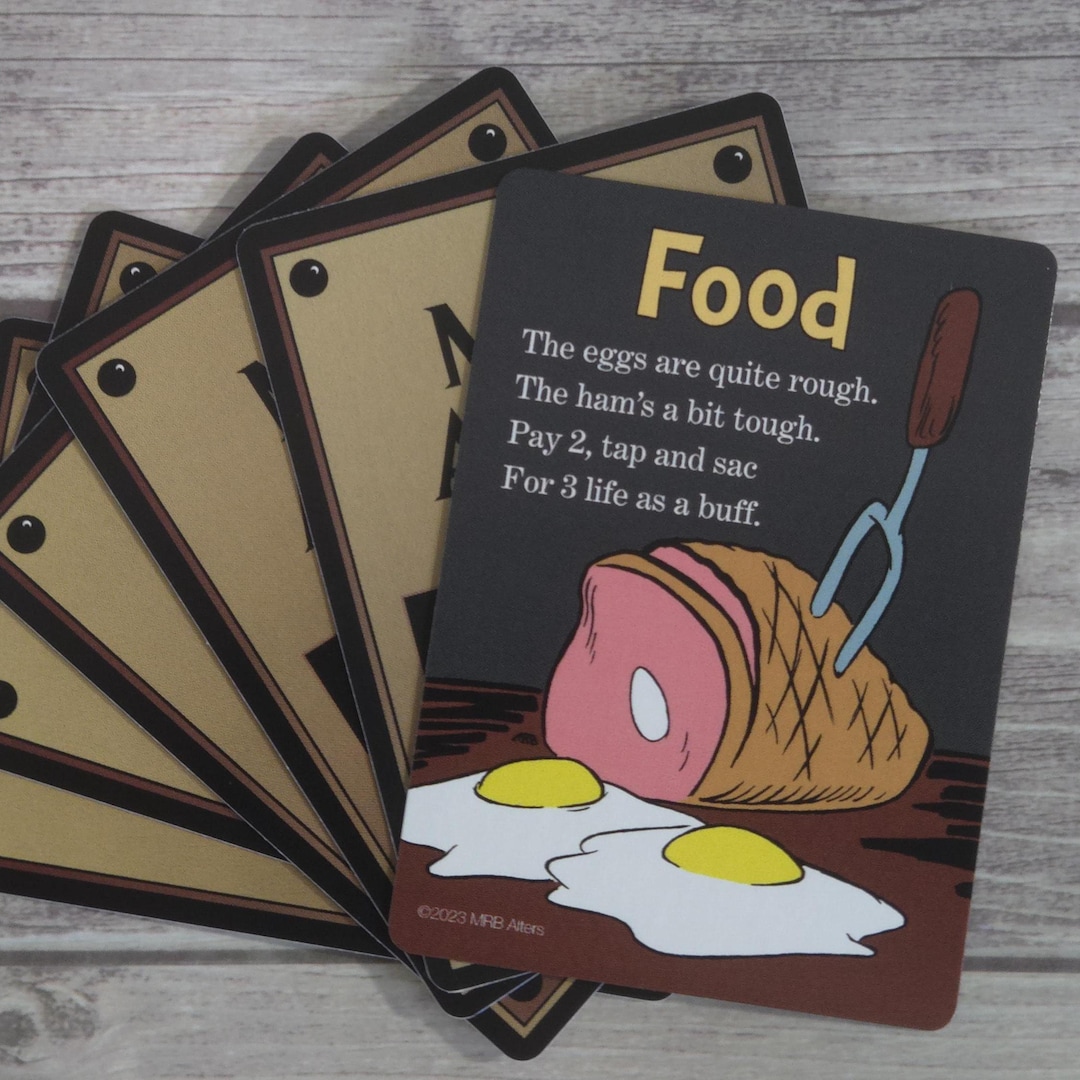 Whimsical Food Token Cards for MTG Illustrated by MRB Alters, Printed ...