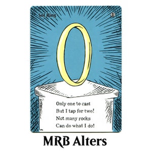 Whimsical Sol Ring Hand Painted Magic Alter MTG Alters - Etsy