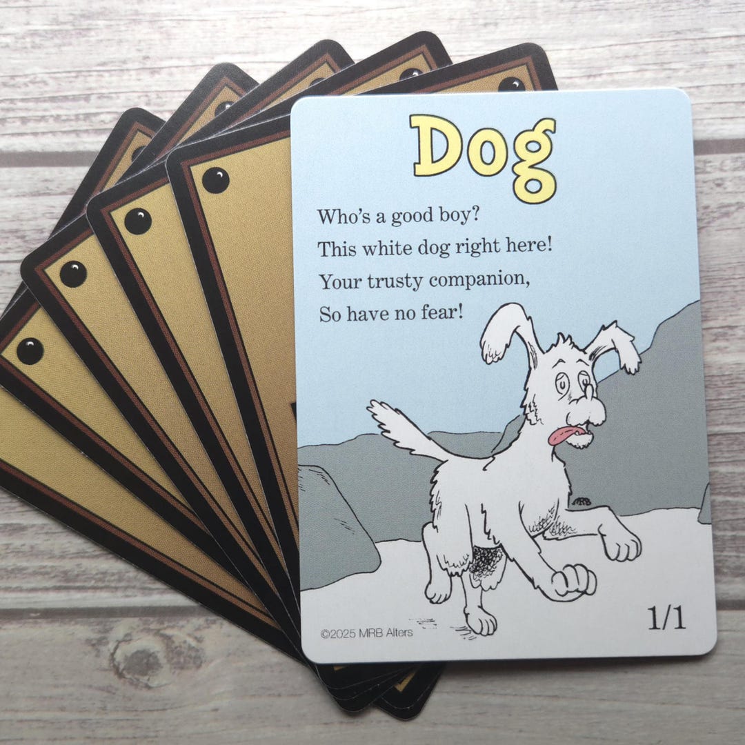 Whimsical White Dog Token Cards for MTG Illustrated by MRB Alters, Foil ...