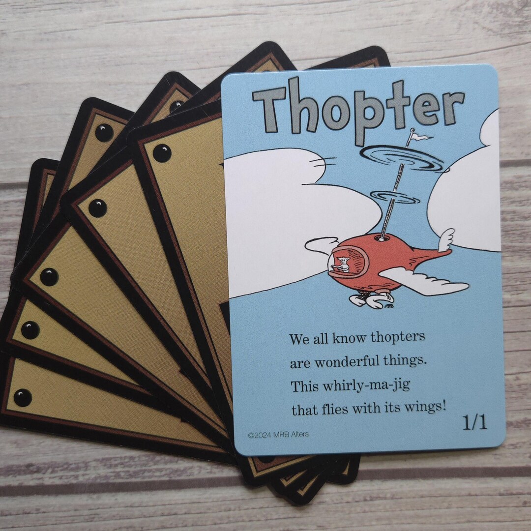 Whimsical Thopter Token Cards for MTG Illustrated by MRB Alters, Foil ...