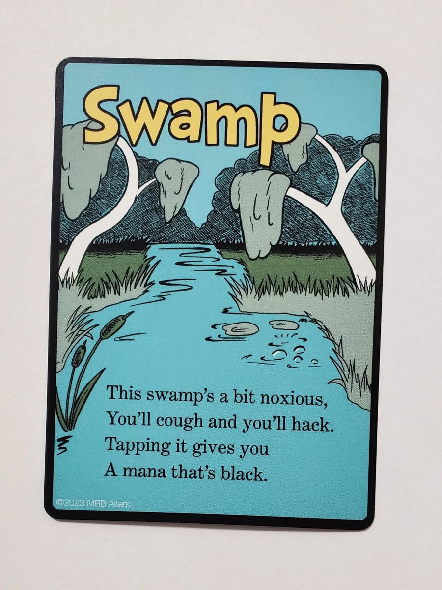 Whimsical Swamp Token Cards for MTG Illustrated by MRB Alters, Printed ...