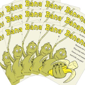 Whimsical Banana Token Cards for MTG Illustrated by MRB Alters, Foil or ...