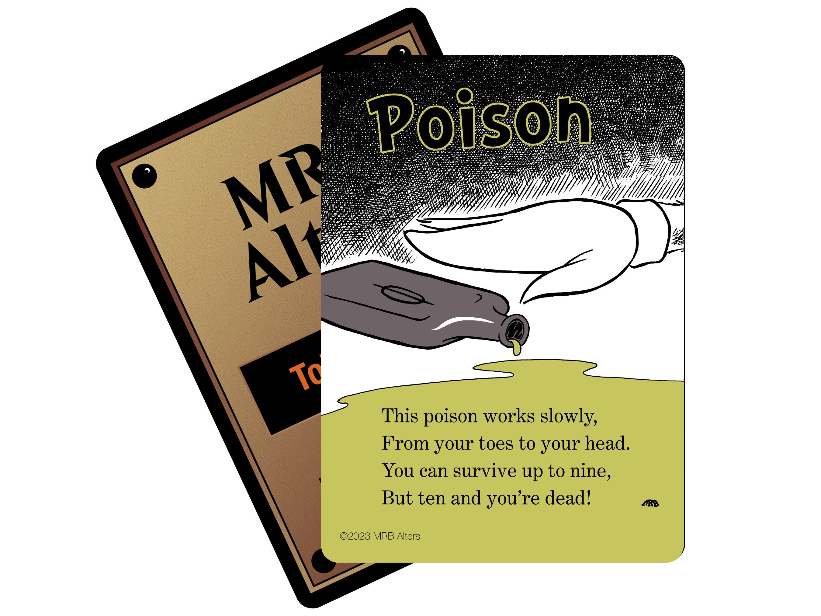 Whimsical Poison Counter Cards for MTG Illustrated by MRB Alters, Foil ...