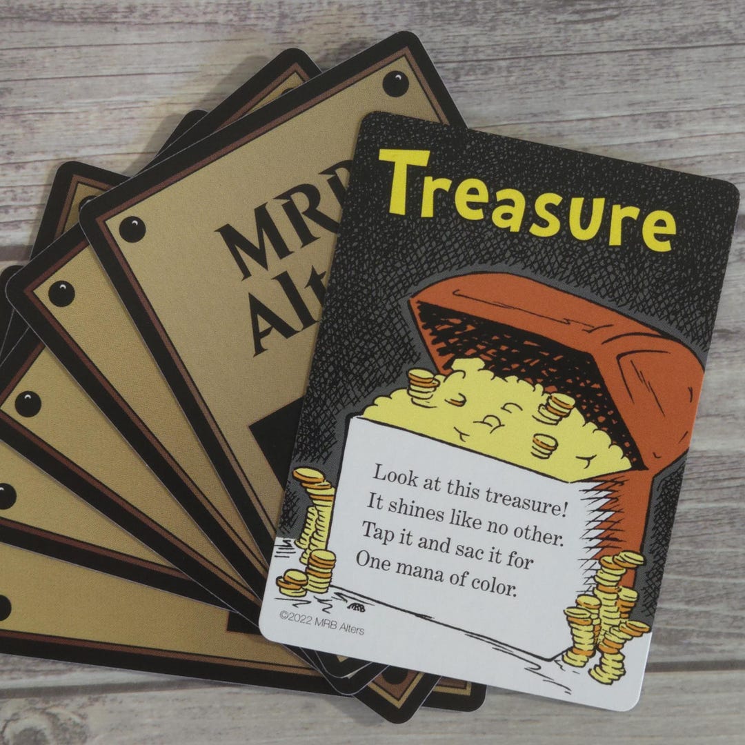 Whimsical Treasure Token Cards for MTG Illustrated by MRB Alters ...
