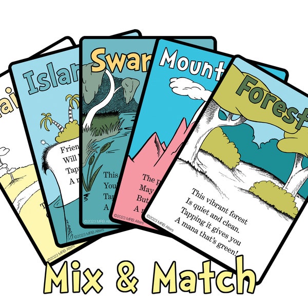 Mtg Custom Basic Lands - Etsy