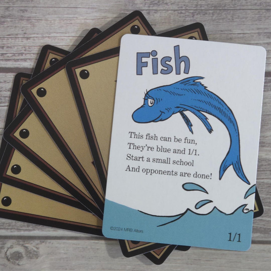 Whimsical Fish Token Cards for MTG Illustrated by MRB Alters, Foil and ...