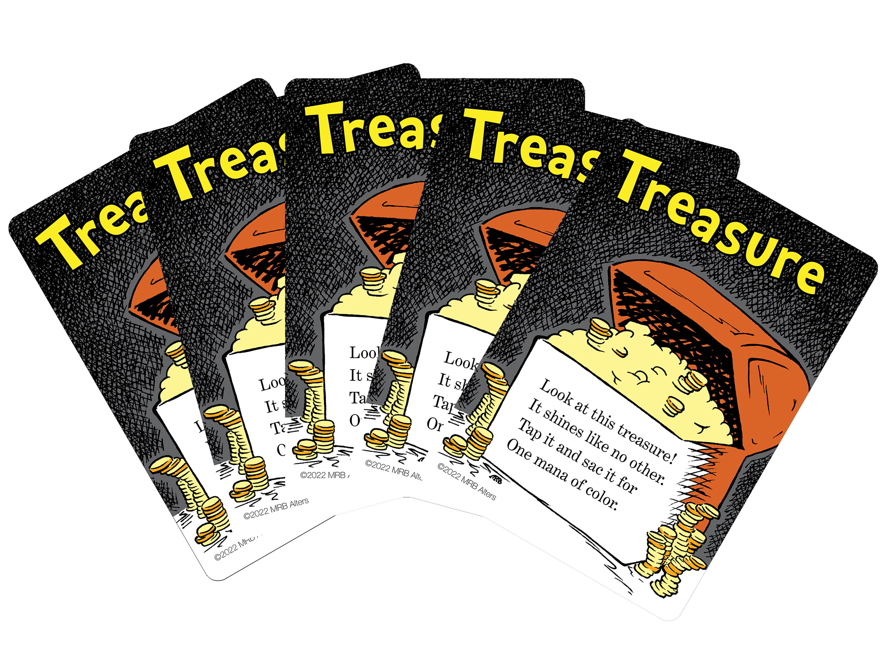 Whimsical Treasure Token Cards for MTG Illustrated by MRB Alters ...