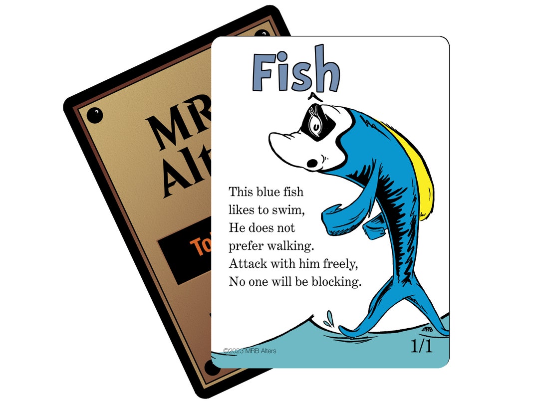 Whimsical Fish Token Cards for MTG Illustrated by MRB Alters, Printed ...