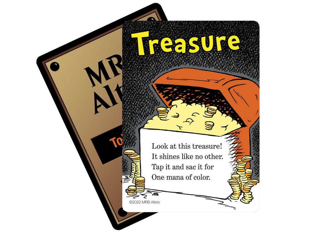 Whimsical Treasure Token Cards for MTG Illustrated by MRB Alters ...
