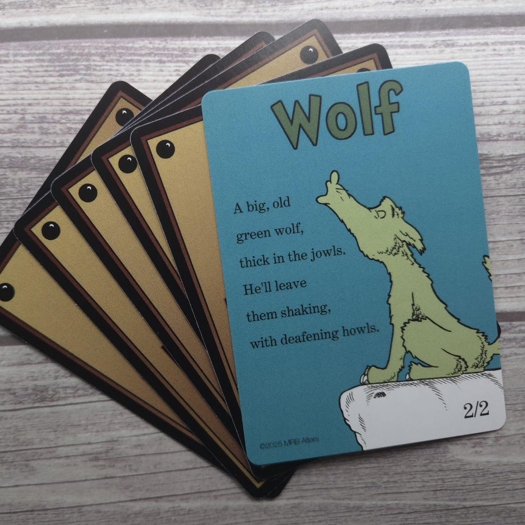 Whimsical Wolf Token Cards for MTG Illustrated by MRB Alters, Foil or ...
