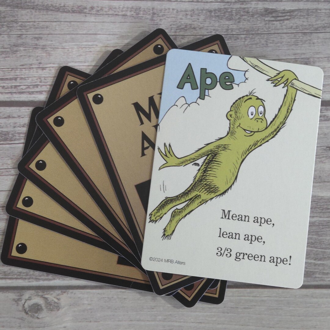 Whimsical Ape Tokens for MTG Illustrated by MRB Alters, Printed on ...
