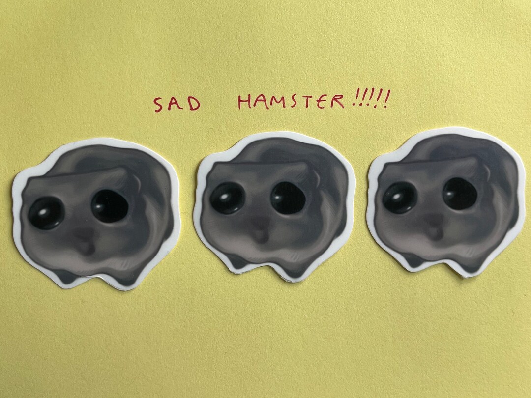 Sad Hamster Meme Sticker set of Three - Etsy