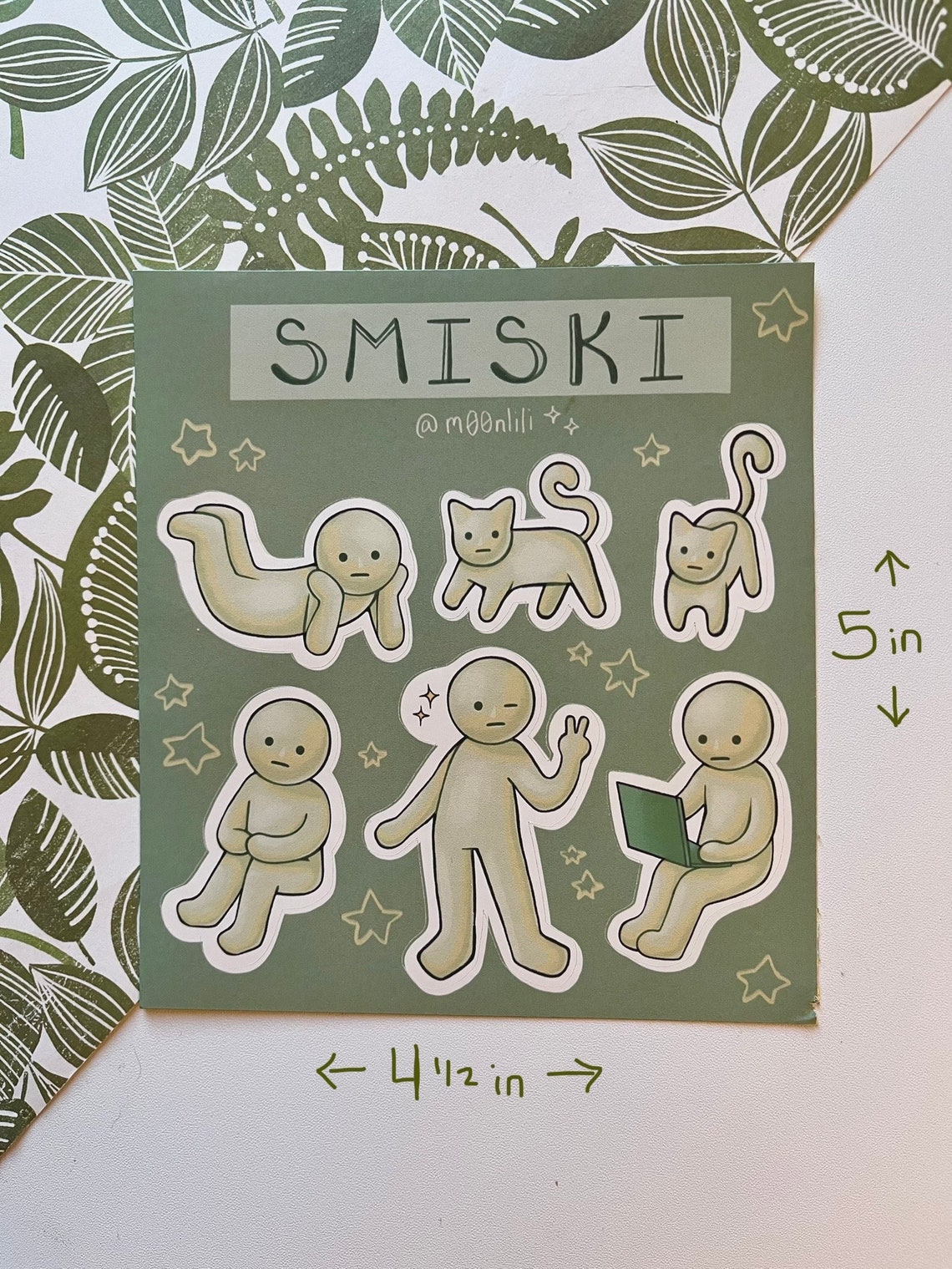 Smiski Sticker Sheet - Etsy
