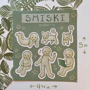 Smiski Sticker Sheet - Etsy