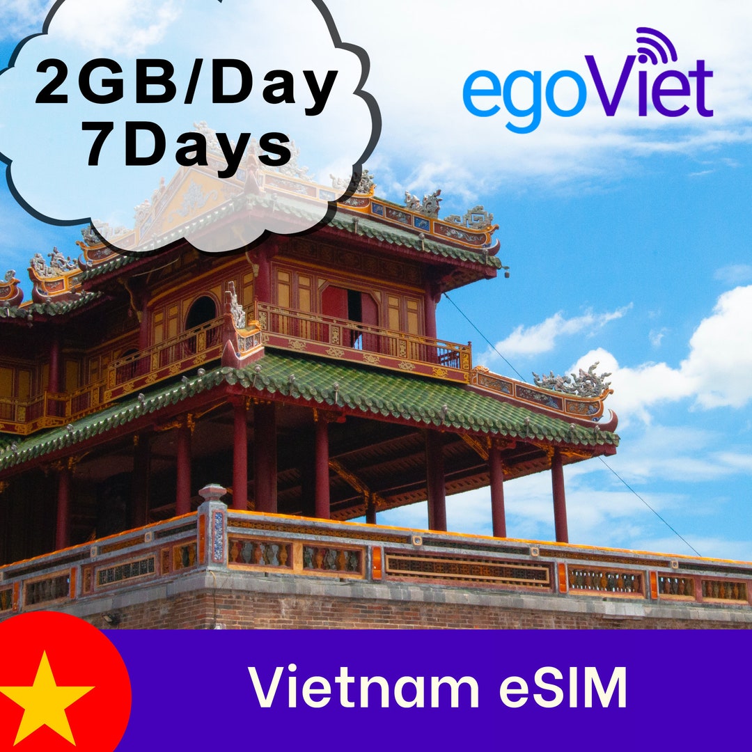 Vietnam Esim Travel 7days 2gb/day Tourist No Physical SIM - Etsy