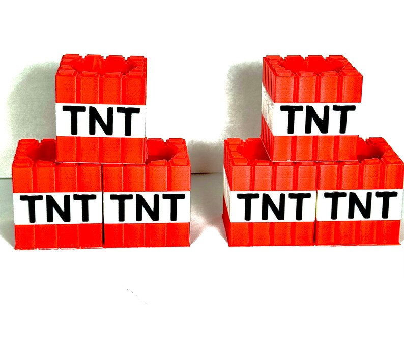 Minecraft-inspired 3D Printed TNT Apple Watch Charger Stand - Etsy ...