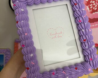 Fake Cake Photo Frame White With Colorful Sprinkles and Cherries on Top ...