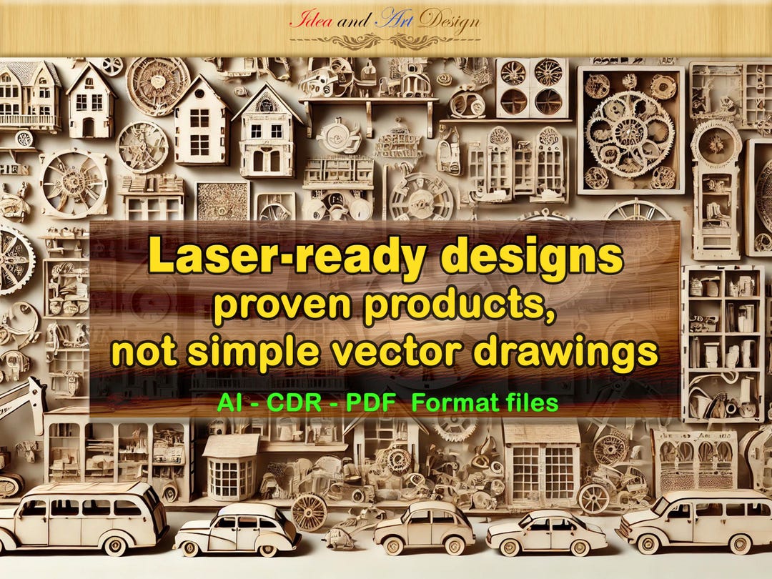 Ultimate BUNDLE Laser Cut Files, Over 1800 Tested Designs for CO2 ...