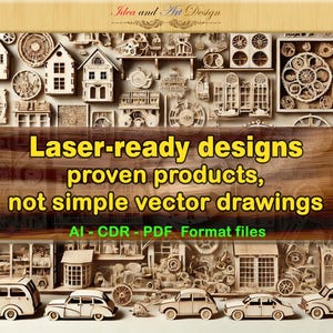 Ultimate BUNDLE Laser Cut Files, Over 1800 Tested Designs for CO2 ...