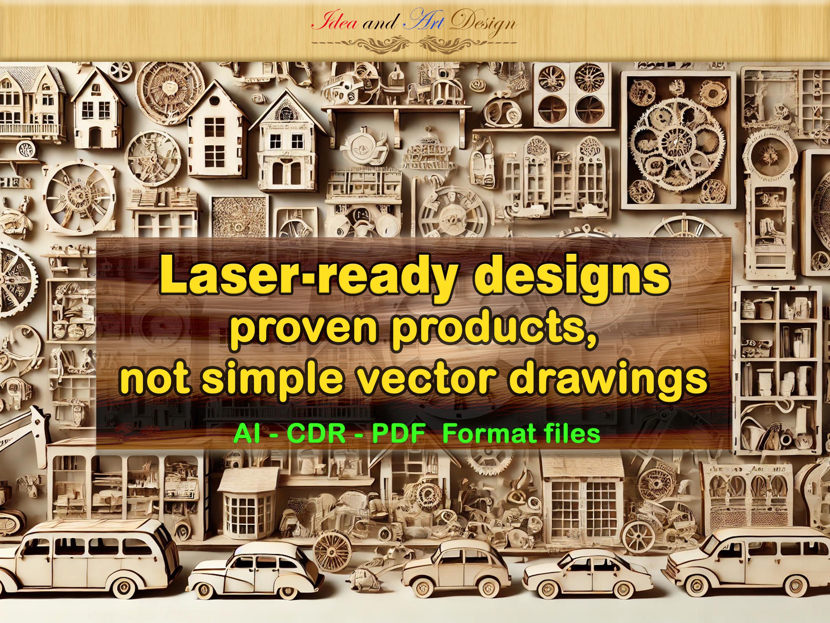 Ultimate BUNDLE Laser Cut Files, Over 1800 Tested Designs for CO2 ...