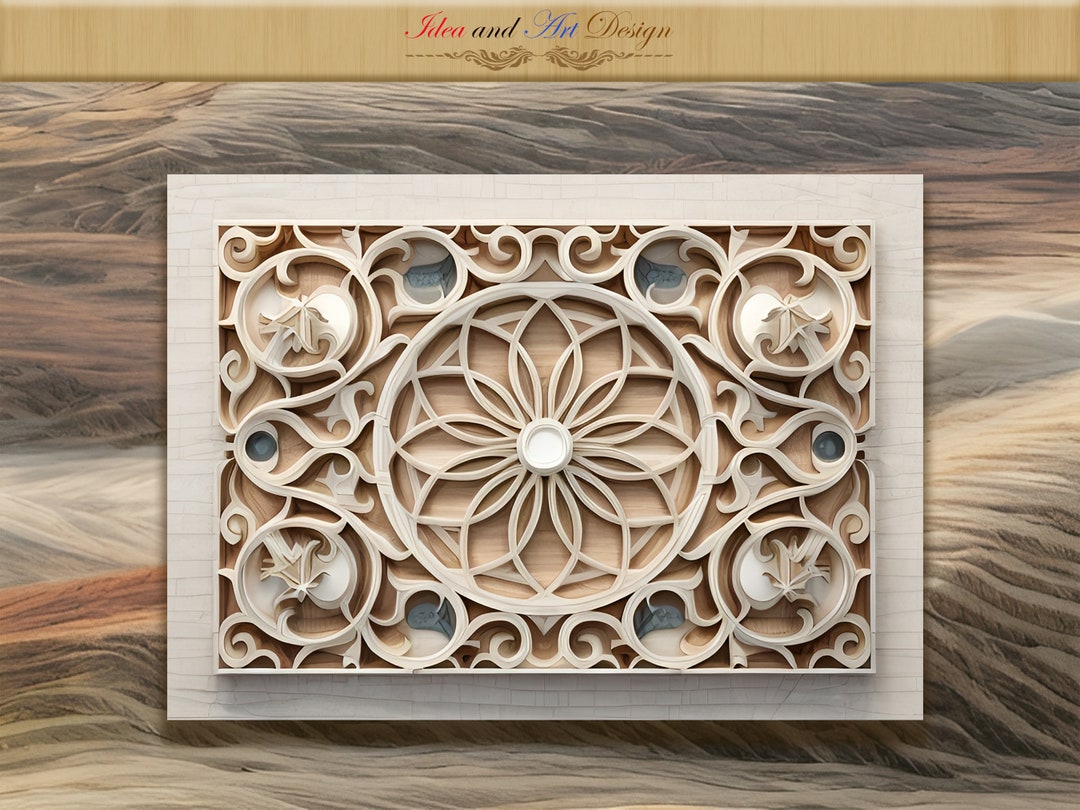 Laser-cut Wall Art, Wood Wall Plaque, Decorative Painting, Interior ...