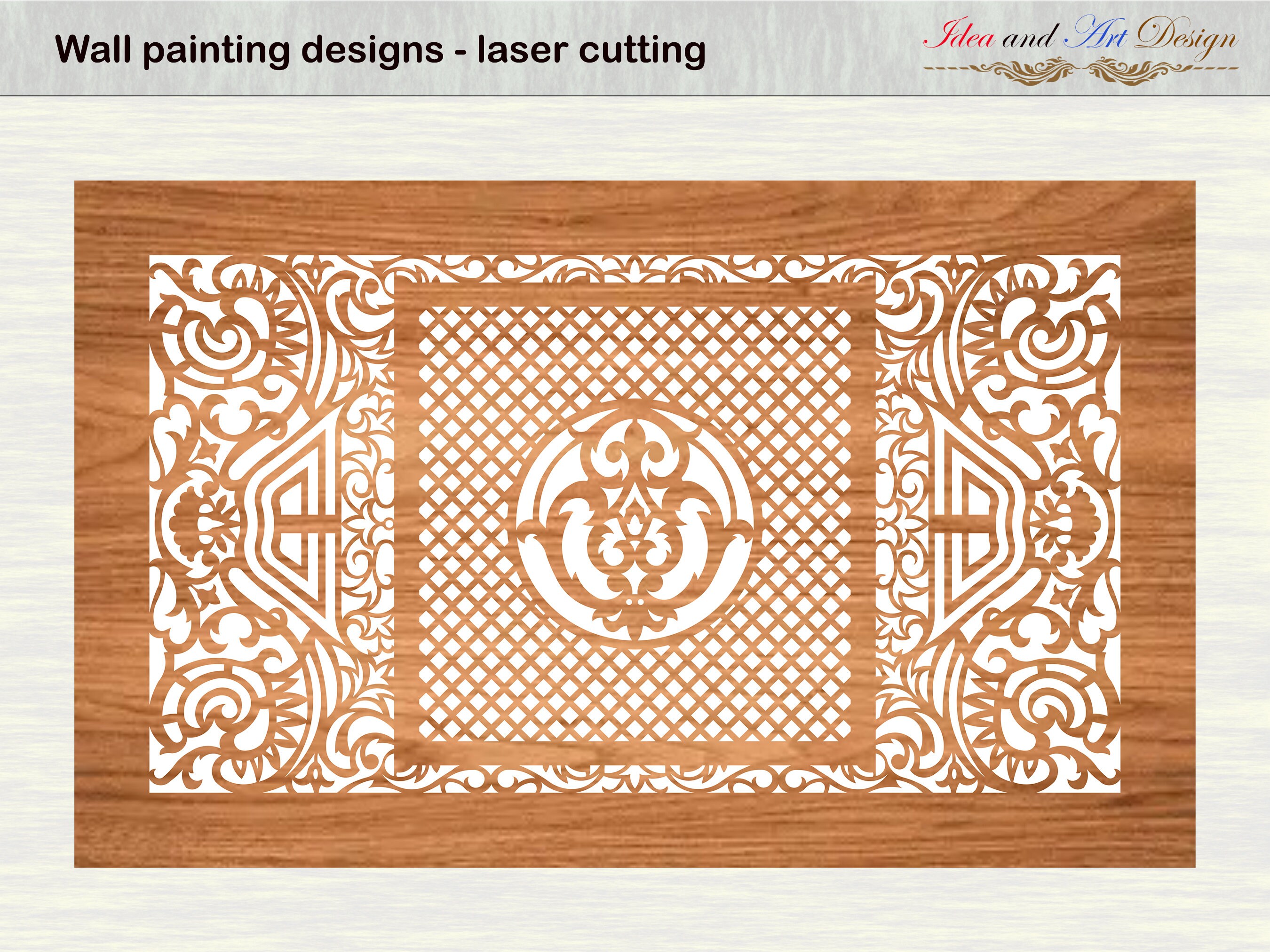 Laser-cut Wall Art, Wood Wall Plaque, Decorative Painting, Interior ...