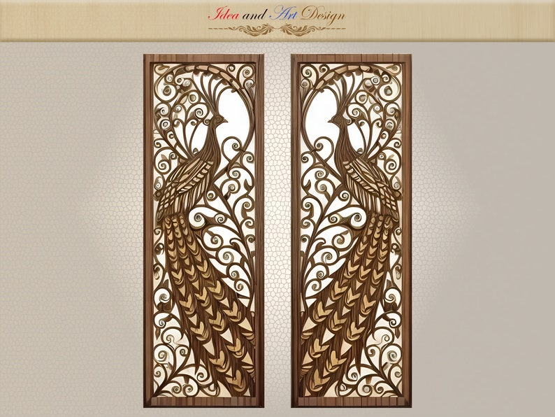 Laser-cut Wall Art, Wood Wall Plaque, Decorative Painting, Interior ...