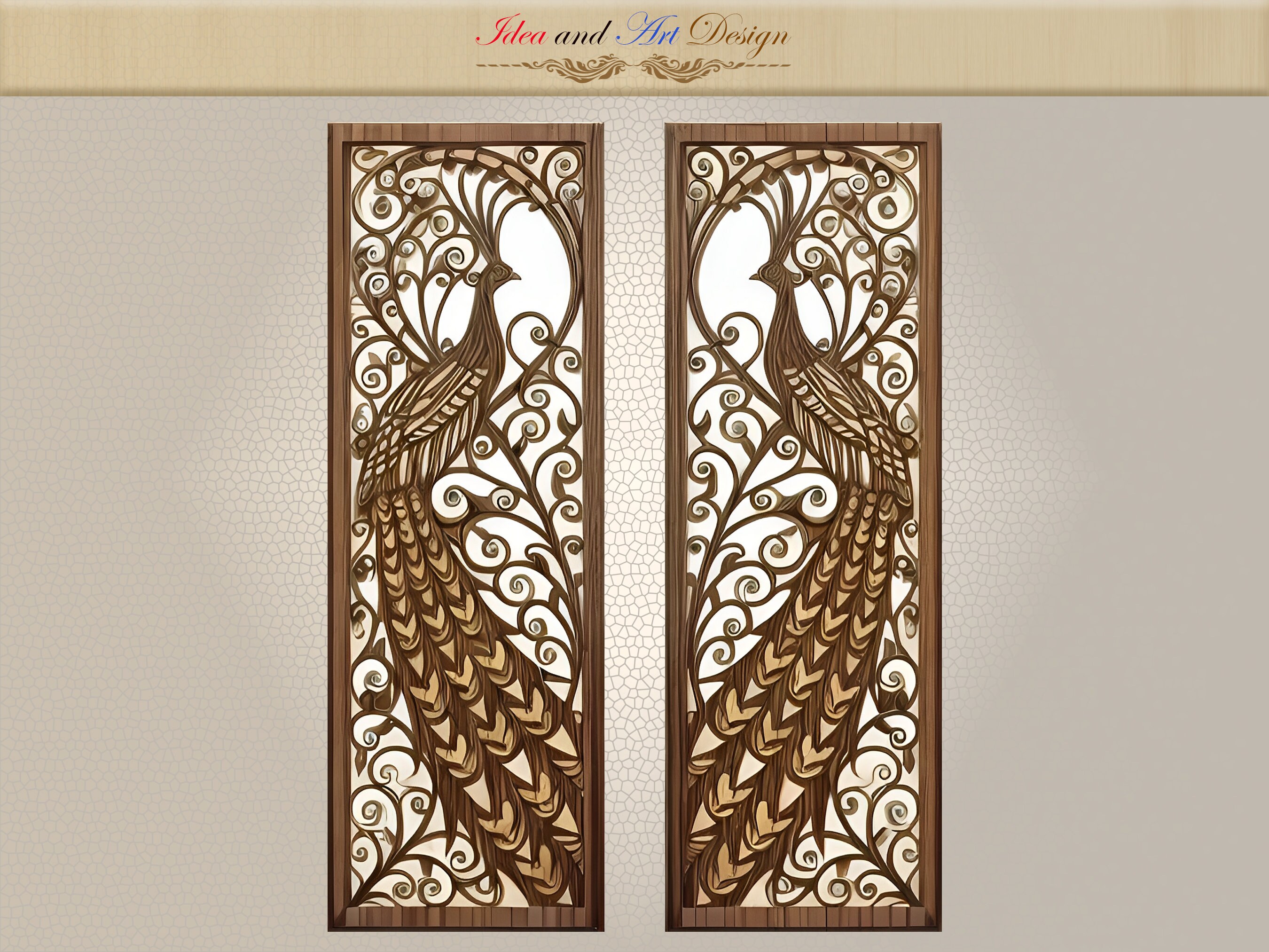 Laser-cut Wall Art, Wood Wall Plaque, Decorative Painting, Interior ...