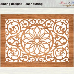 Laser-cut Wall Art, Wood Wall Plaque, Decorative Painting, Interior ...
