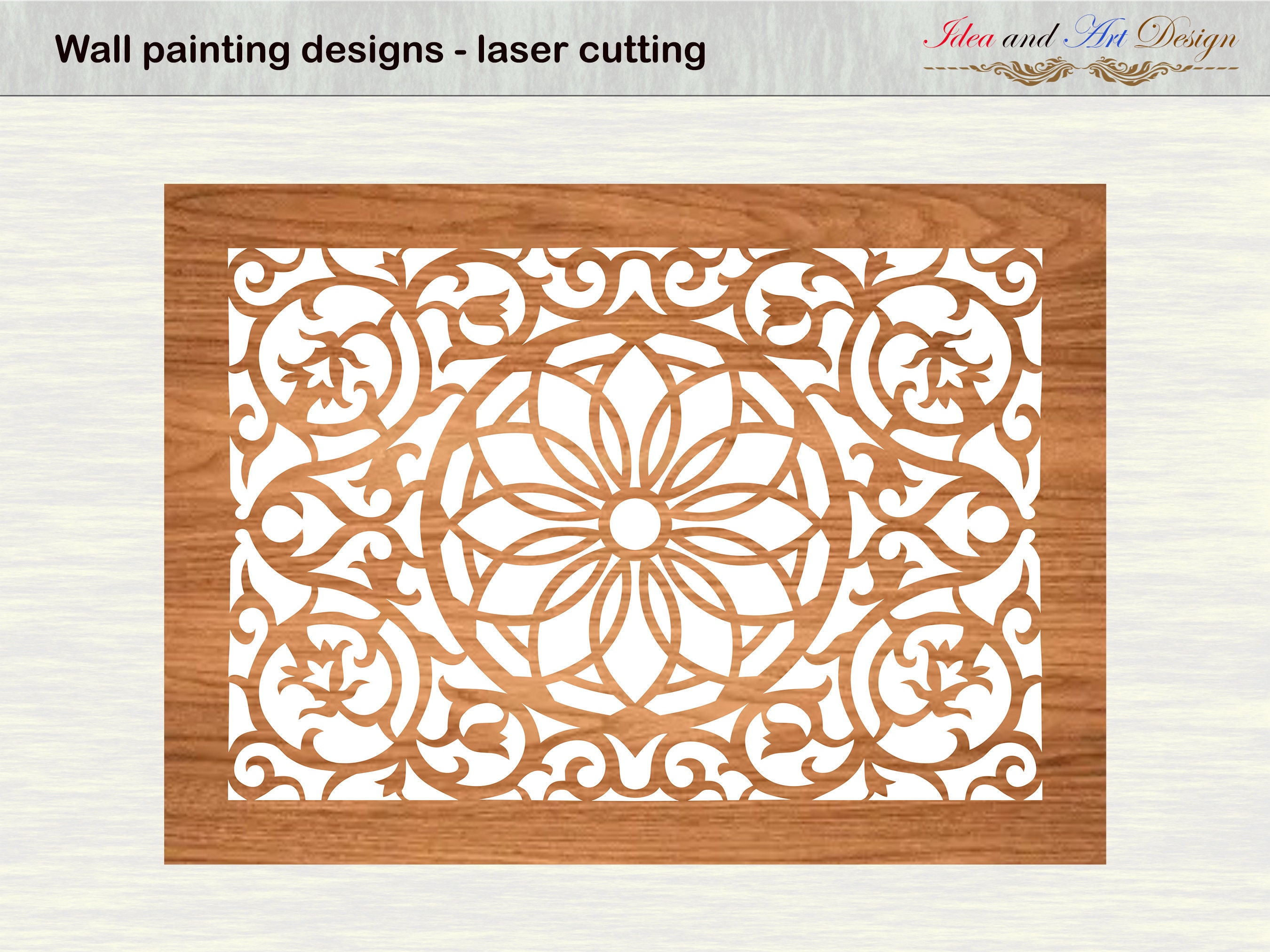Laser-cut Wall Art, Wood Wall Plaque, Decorative Painting, Interior ...