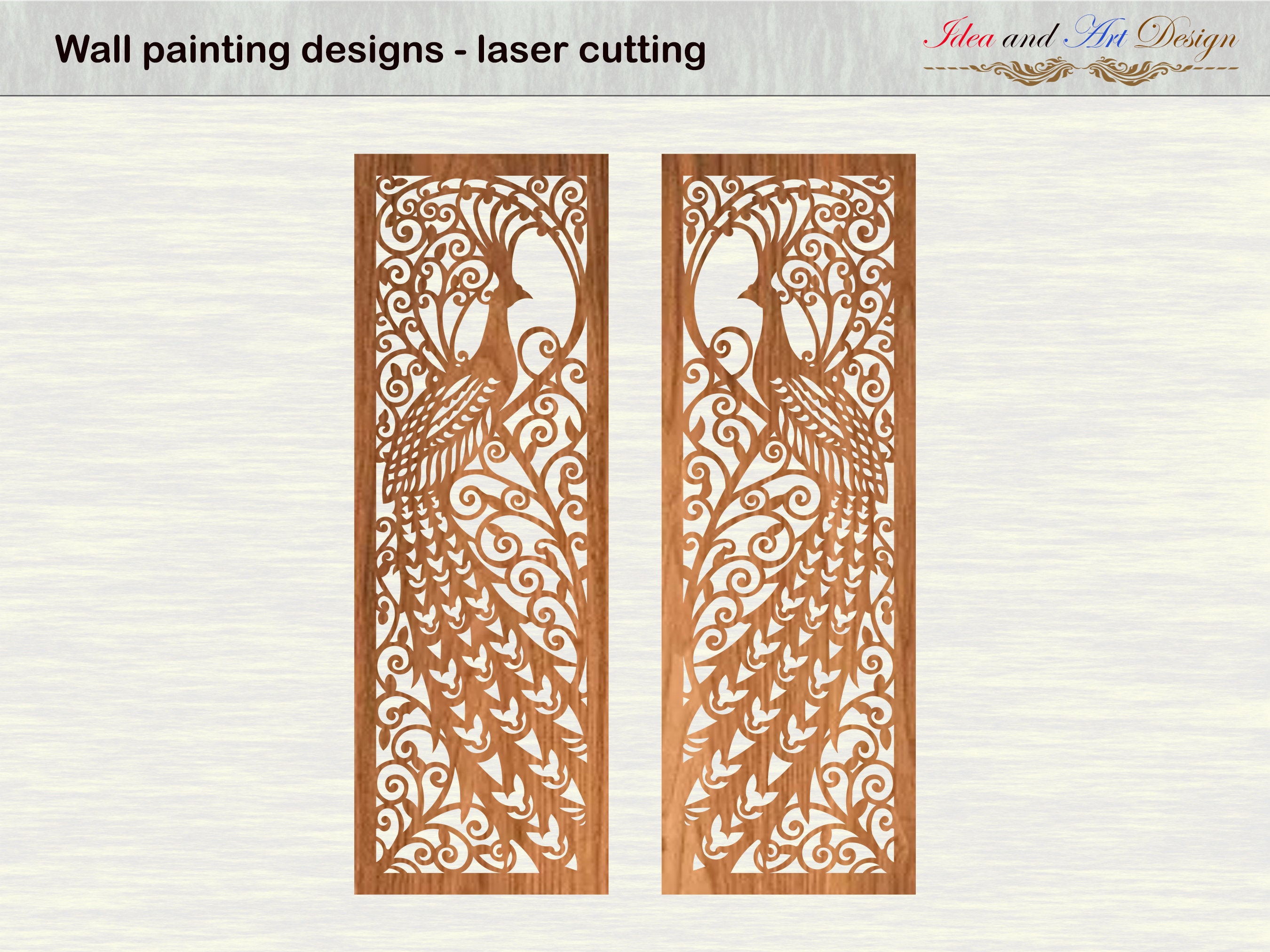 Laser-cut Wall Art, Wood Wall Plaque, Decorative Painting, Interior ...