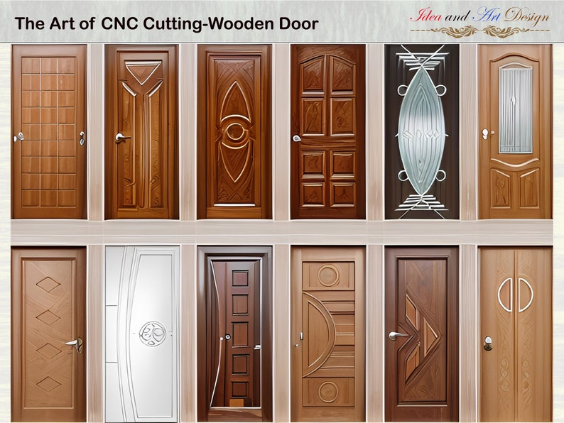 CNC Designs for Wooden Doors, Door Outline Cut File, Door Clipart, CNC ...