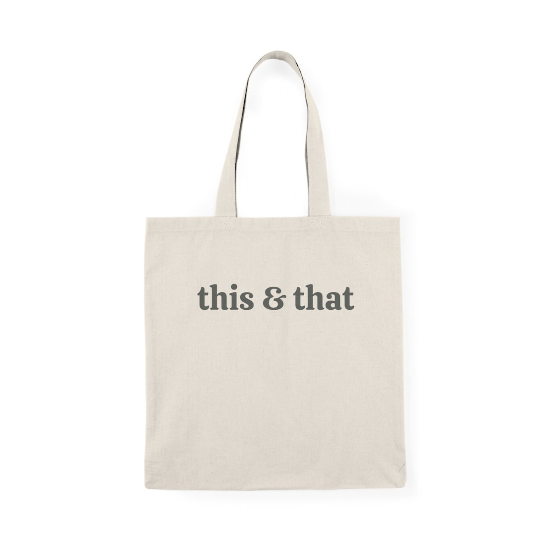 This & That Tote Bag, Handmade Bag, Fashion, Retro Fashion, Vintage ...
