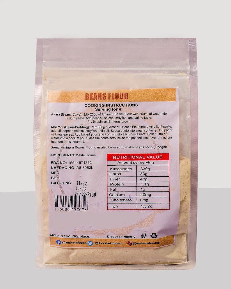 Amineru Beans Flour - Etsy